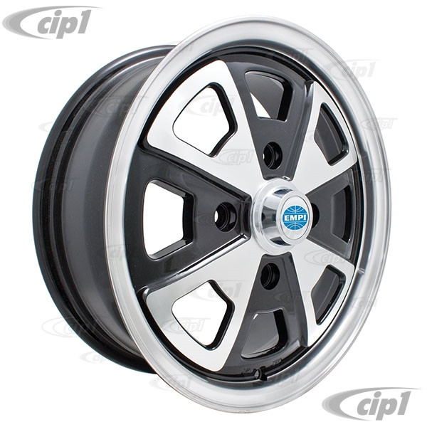 C32-SPR41-B - 4 BOLT X 130MM SPRINT STAR ALUMINUM WHEEL - BLACK WITH ...