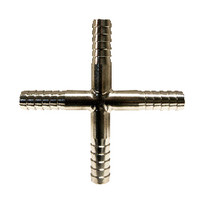 Stainless Hose Barb Cross