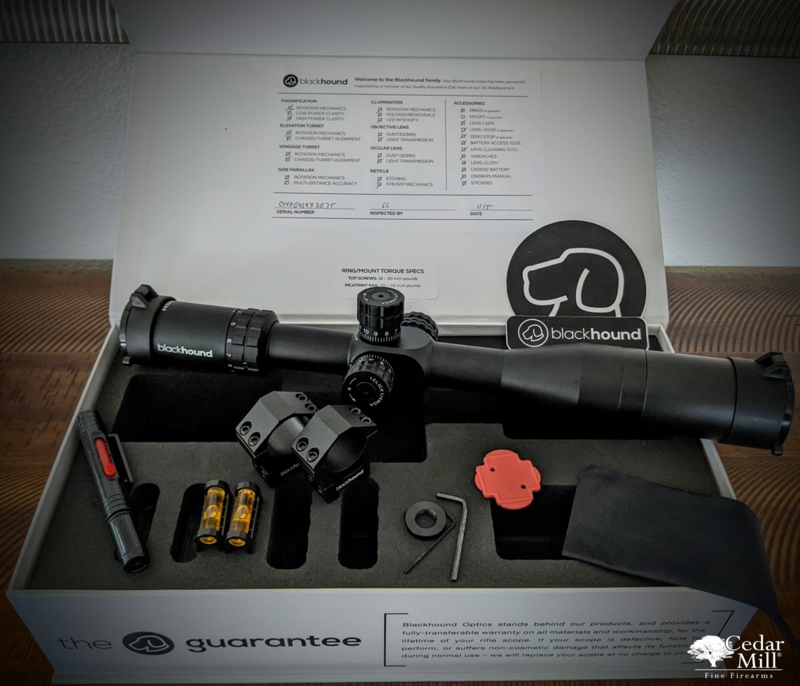A Evaluation of the Black Hound Genesis 4-14×44 FFP MOA Scope - Cedar ...