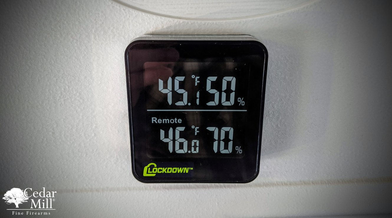 Lockdown Digital Wireless Hygrometer - Cedar Mill Fine Firearms