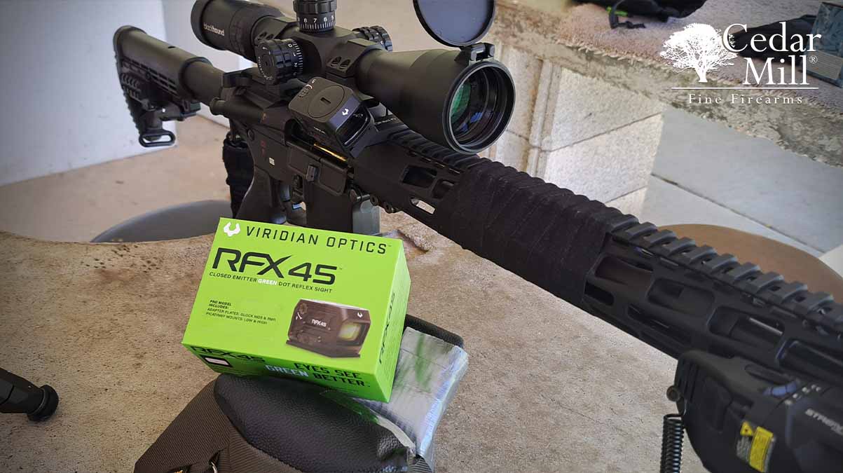 Viridian RFX 45 Closed Emitter Green Dot Reflex Sight Review - Cedar ...