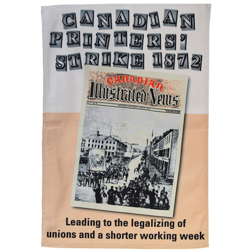 Canadian Printers Strike Tea Towel | Radical Tea Towel US