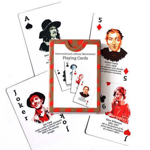 International Labor Movement playing cards | Radical Tea Towel