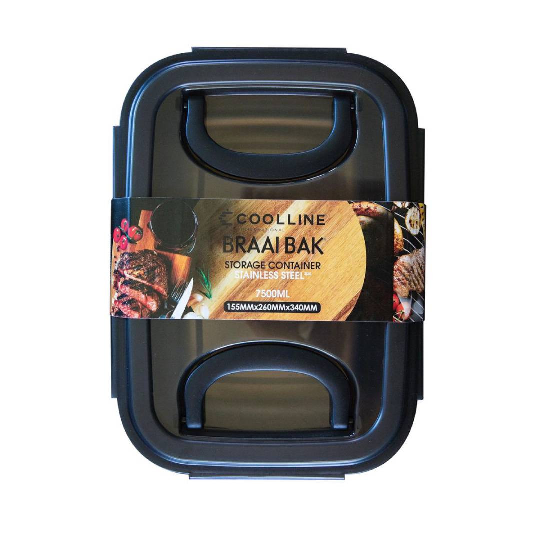 Braai Bak - S/Steel Food Storage with Plastic Lid - lifestyle @ BALI ...