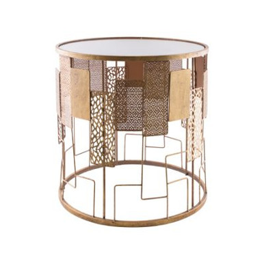 Cardea Side Table 50cm - lifestyle @ BALI TRADING