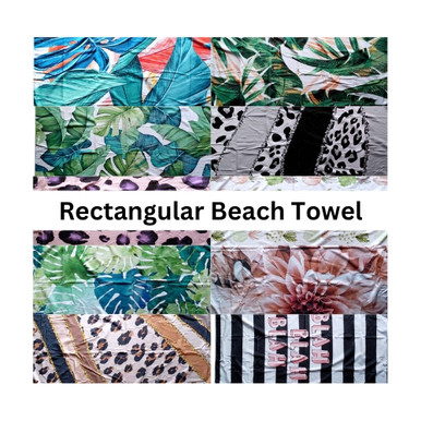 Rectangular Beach Towel - lifestyle @ BALI TRADING