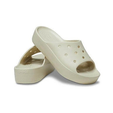 Crocs Women / Classic Platform Slide / Bone - lifestyle @ BALI TRADING