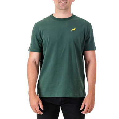 Classic Springbok Crew T-shirt / Green - lifestyle @ BALI TRADING