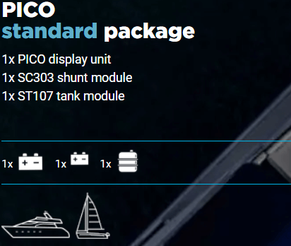 PICO STANDARD Kit - Unit, Digital Shunt & Tank Module - Rowlands Marine ...