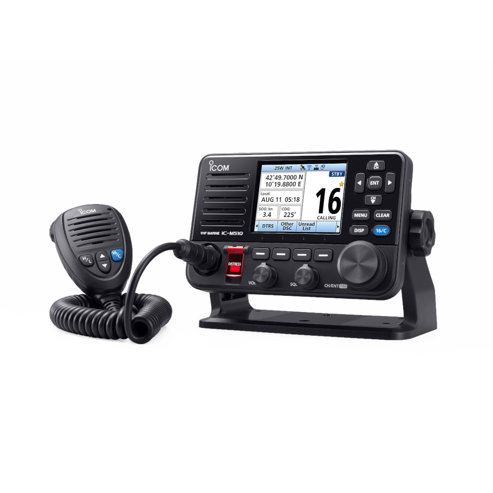 Icom IC-M510 EVO VHF/DSC Marine Radio with Smartphone Control ...
