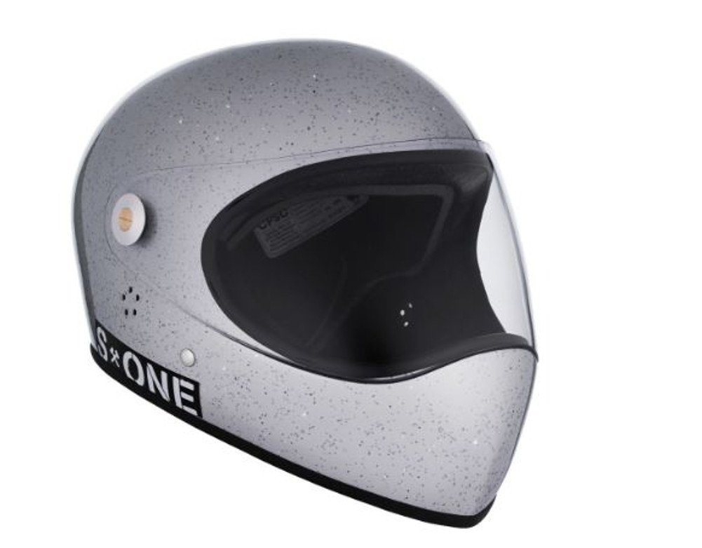 S1 Fullface Lifer Helmet - Silver Gloss Glitter