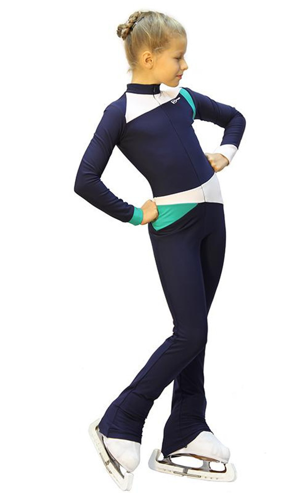 IceDress - Figure Skating Training Overalls - Skating (Gray-blue dark ...