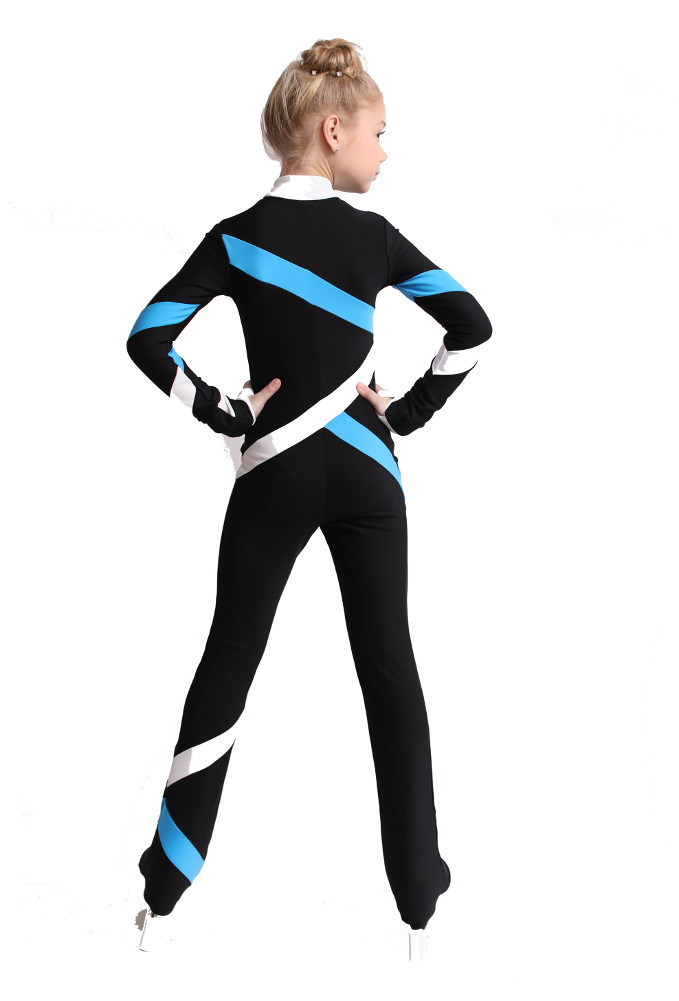 IceDress Figure Skating Overalls - Thermal - Quad (Black, Blue, White)