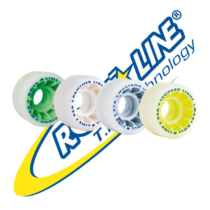 Roll-Line Professional Light FreeStyle Wheels (Set of 8, 55mm)