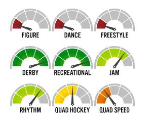 Roll-Line Helium Street Outdoor Wheels (Set of 8, 64mm,Hardnesses 83A)