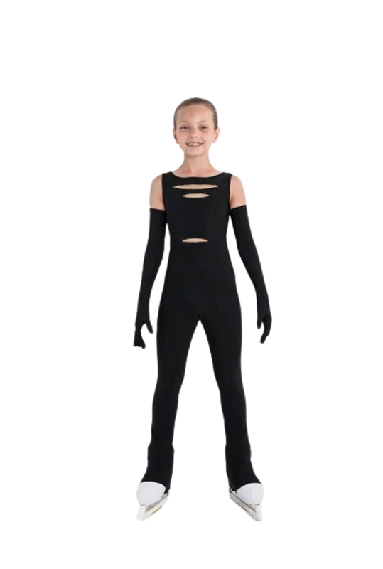 IceDress - Thermal Figure Skating Overalls - "Gothic" Black, Complete ...