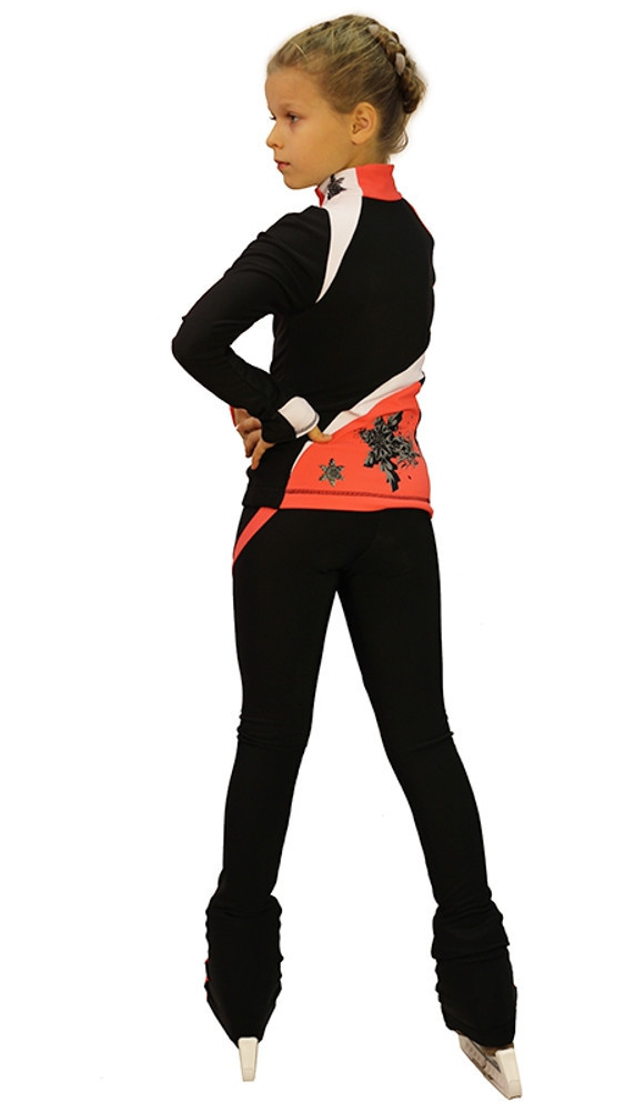 IceDress - IceDress Ice Skating Thermal Pants - Split (Size CXL, Coral)