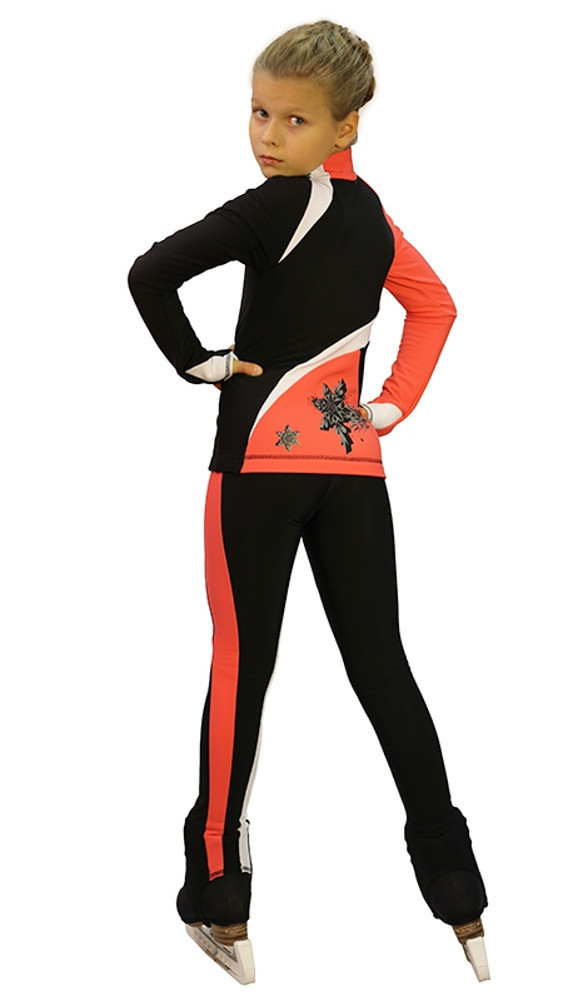 IceDress - IceDress Ice Skating Thermal Pants - Split (Size CXL, Coral)
