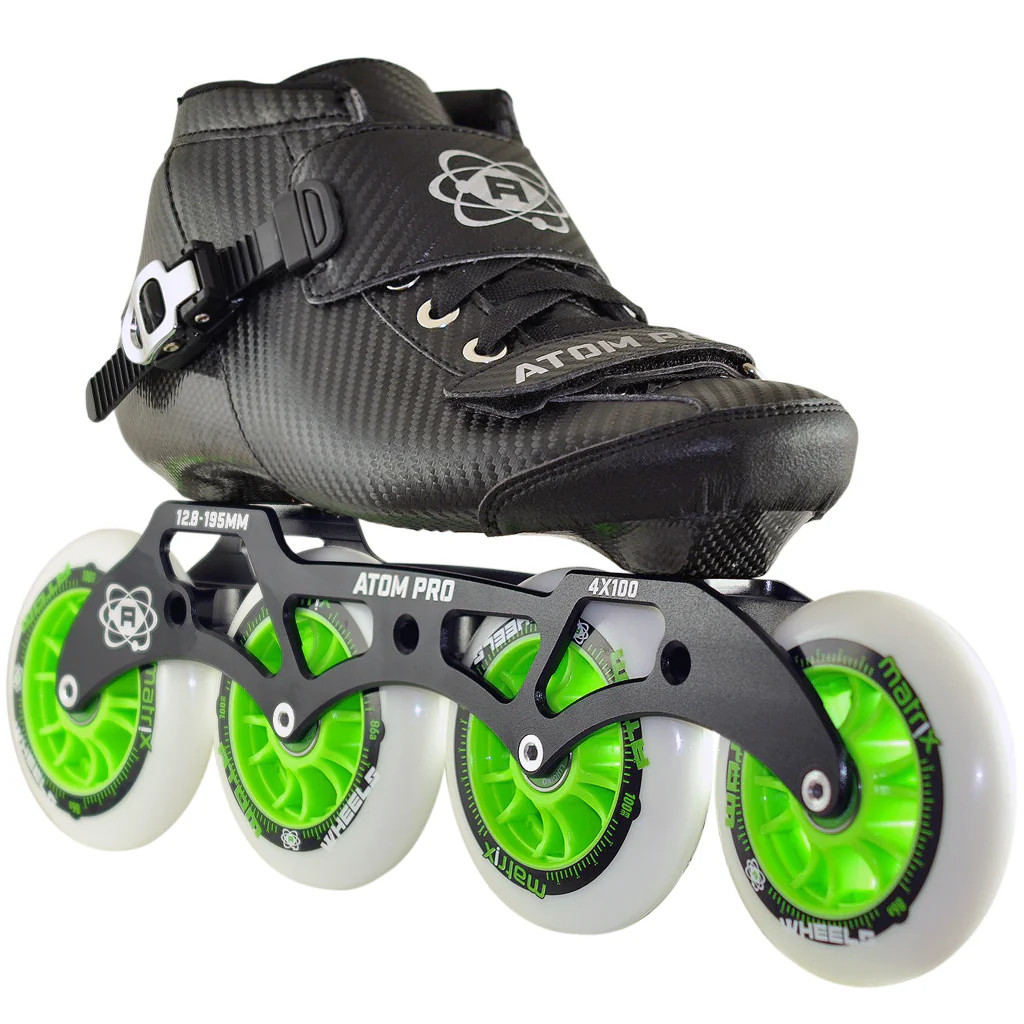 Atom Pro 4 Wheel Outdoor Inline Roller Skate Package - FigureSkatingStore