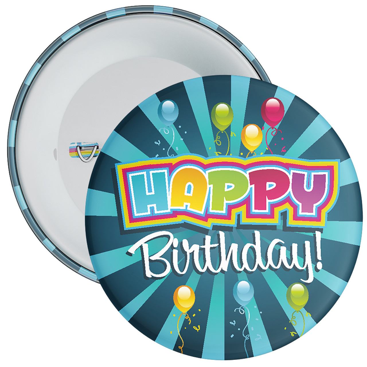 Happy Birthday Badge - The Badge Centre