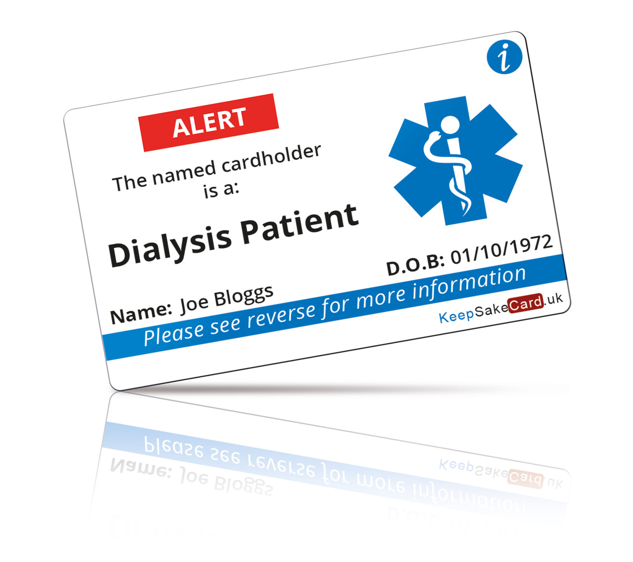 Dialysis Medical I.C.E. Card - The Badge Centre