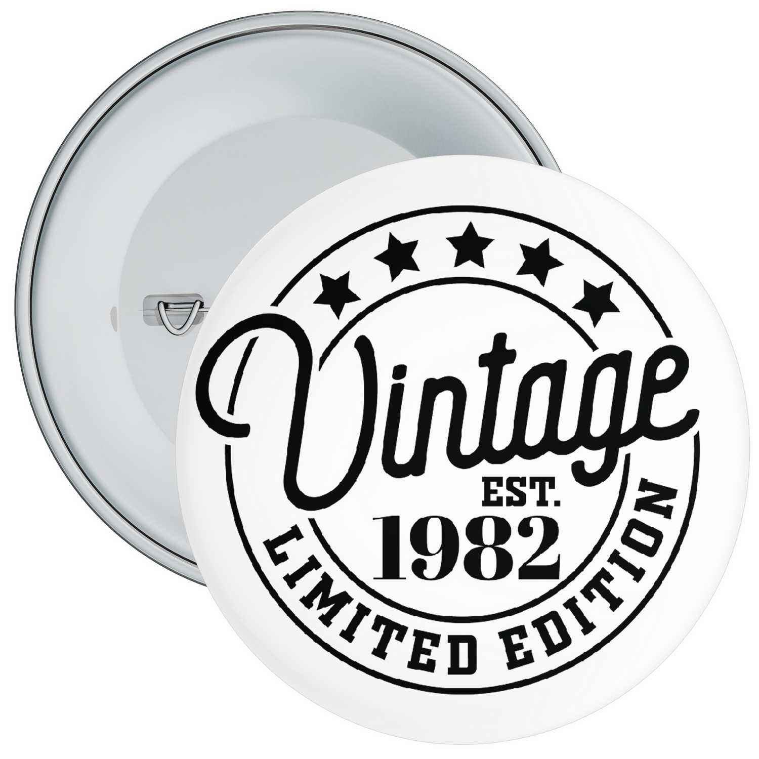 Vintage Established 1982 Limited Edition Birthday Badge - Vintage - Boy ...