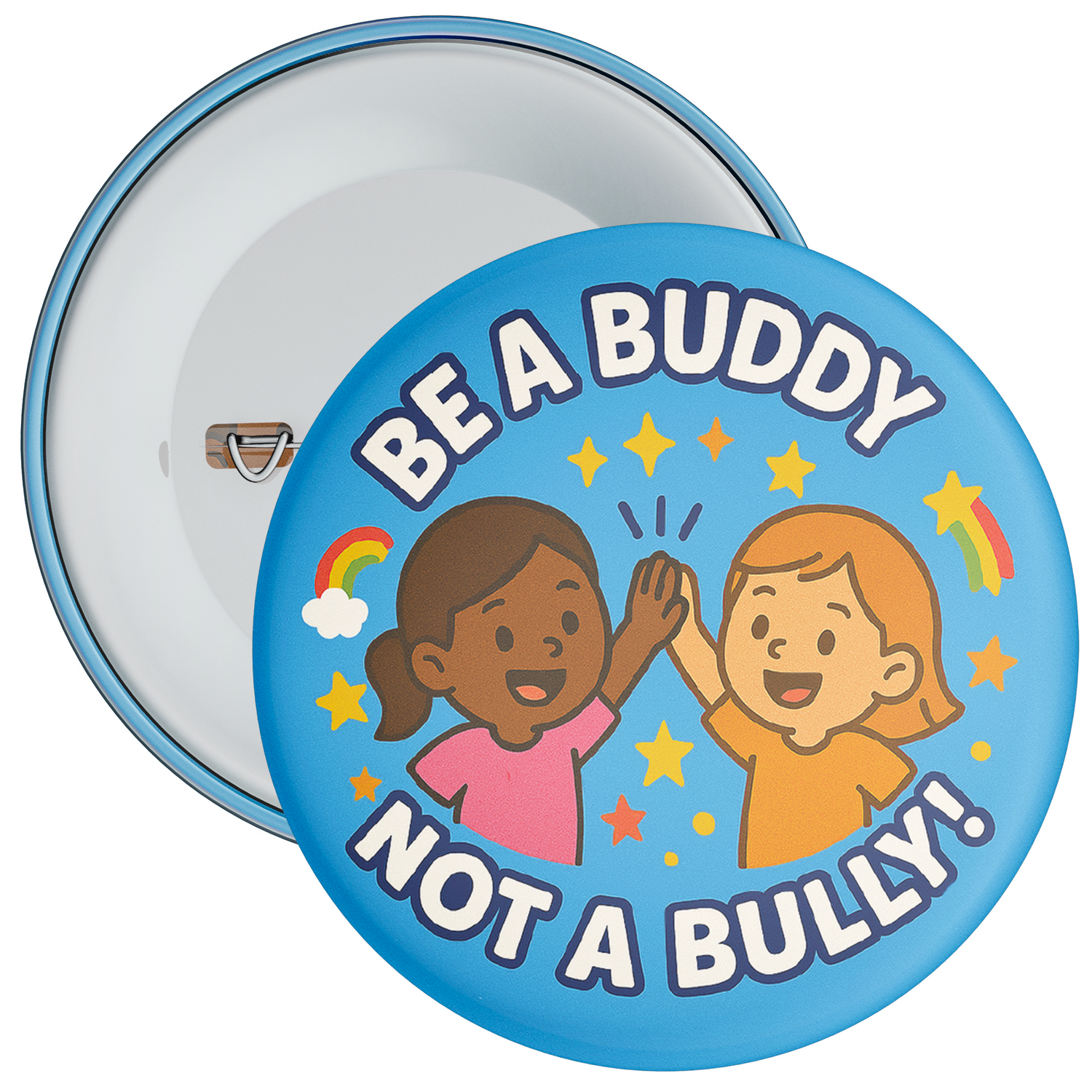 Pack of 20 School Be A Buddy, Not a Bully Girls Anti Bullying Badge ...