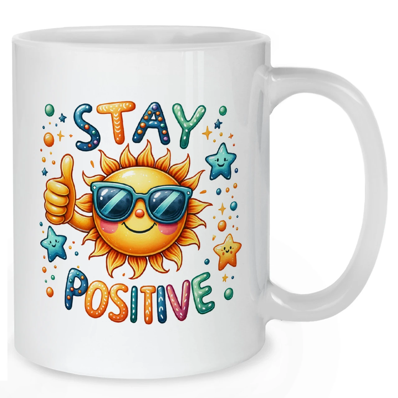 Stay Positive Mug - The Badge Centre