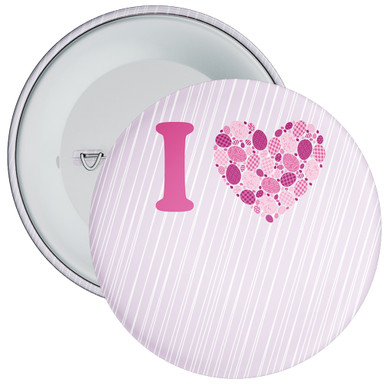 Custom I Love Badge 3 - The Badge Centre