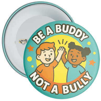 Pack of 20 School Be A Buddy, Not a Bully Anti Bullying Badge - Green ...