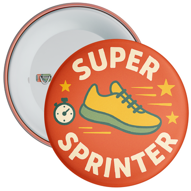 Pack of 20 School Super Sprinter Sports Day Badge - The Badge Centre