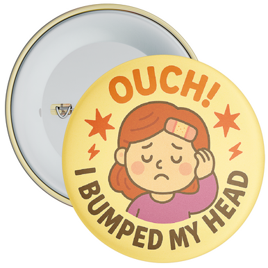 Pack of 20 School I Bumped My Head - First Aid Badge - Cream - The ...