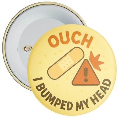 Pack of 20 School Ouch I Bumped My Head - First Aid Badge - Cream - The ...