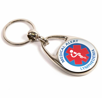 Lymphedema Medical Alert Keyring - The Badge Centre