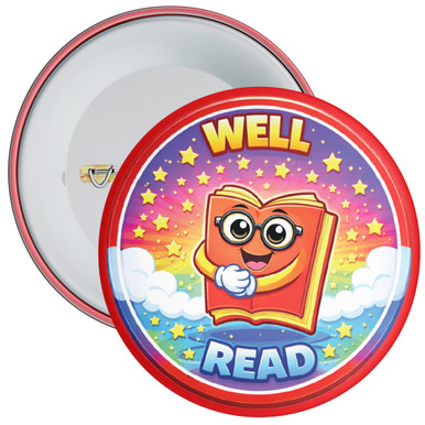 Well Read School Reward Badge – Reading Achievement Badge for Pupils ...