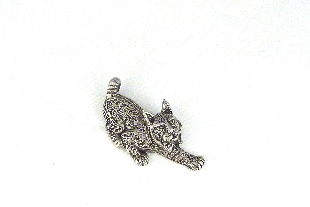 Bobcat Pendant Sterling Silver - Fazio's Cat Jewelry