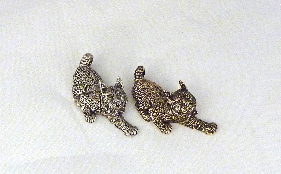Bobcat Pendant Sterling Silver - Fazio's Cat Jewelry