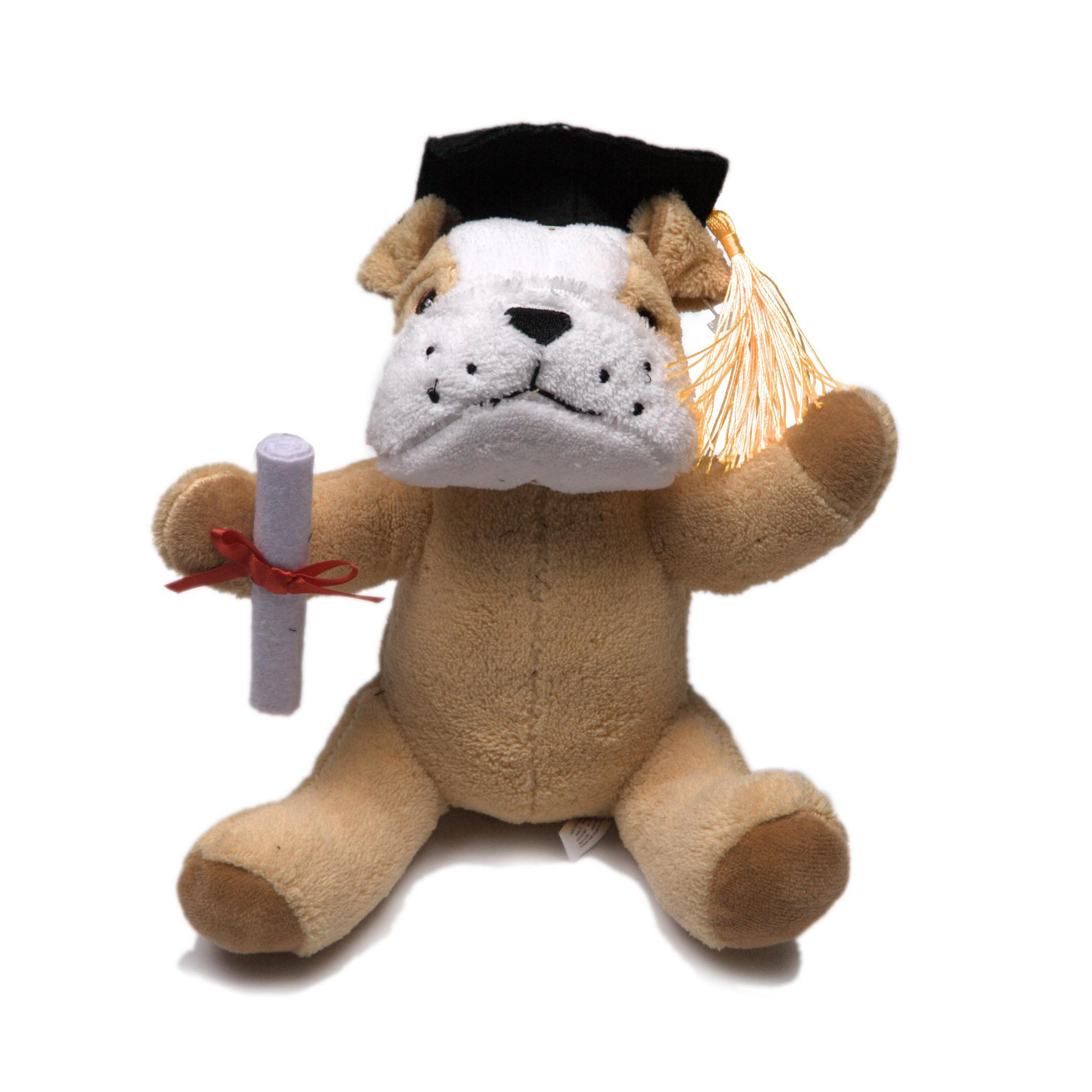 Graduation Bulldog Plush - House of Champ