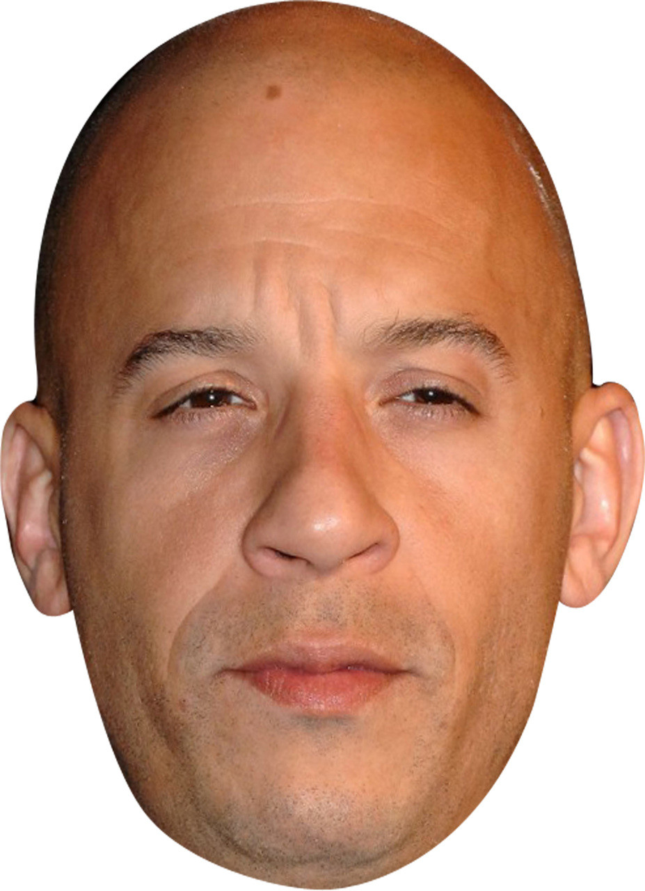 Vin diesel tv movie star celebrity face mask Fancy Dress Face Mask 2021 ...