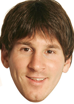 Lionel Messi Argentina Football Sensation celebrity Party Face Fancy ...