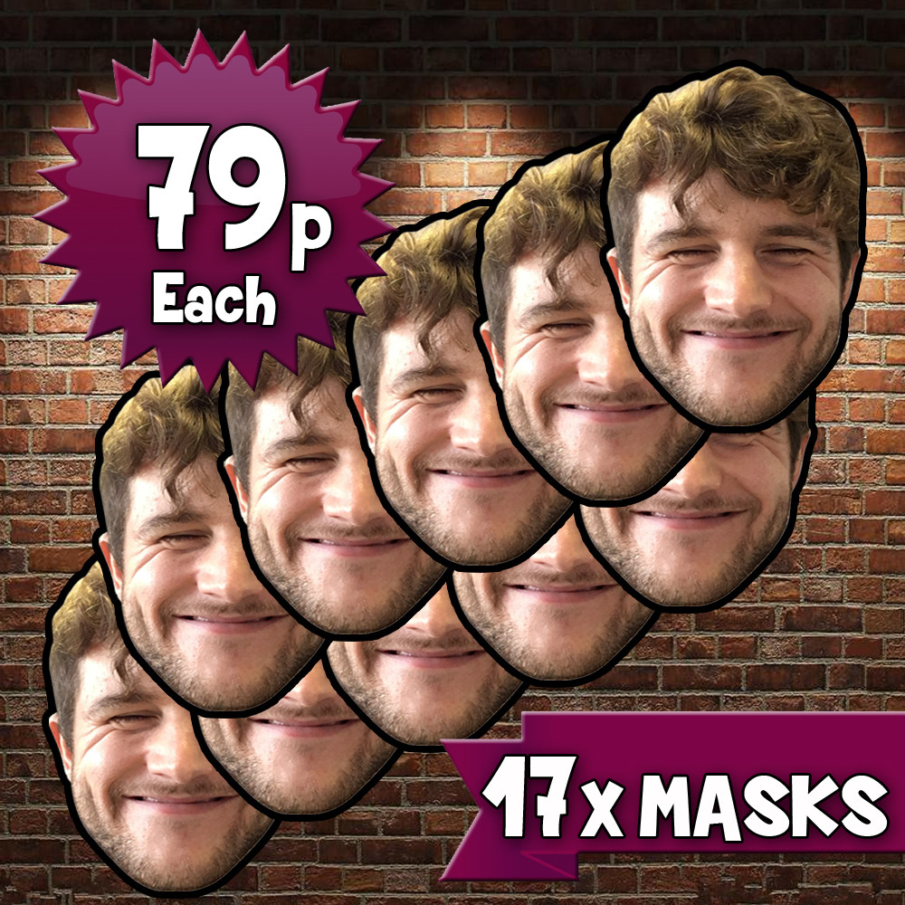 17 x personalised create your own DIY Face Masks - Celebrity-Facemasks.com