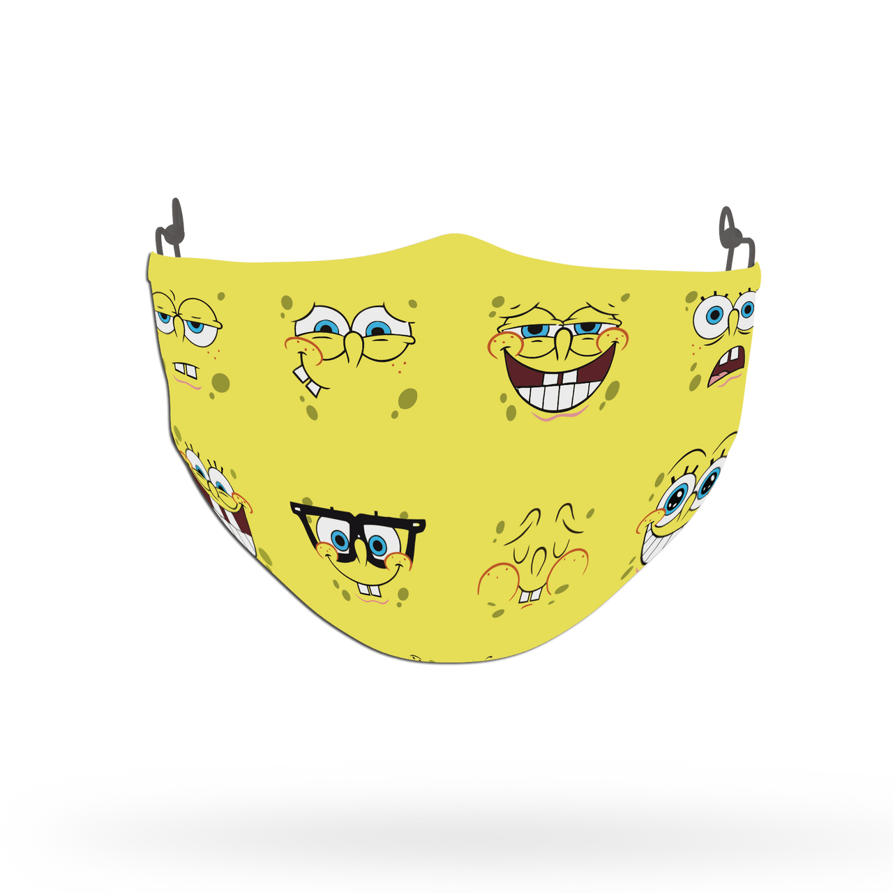 Yellow Spongebob Facials Pattern Face Covering Print 5 - Celebrity ...