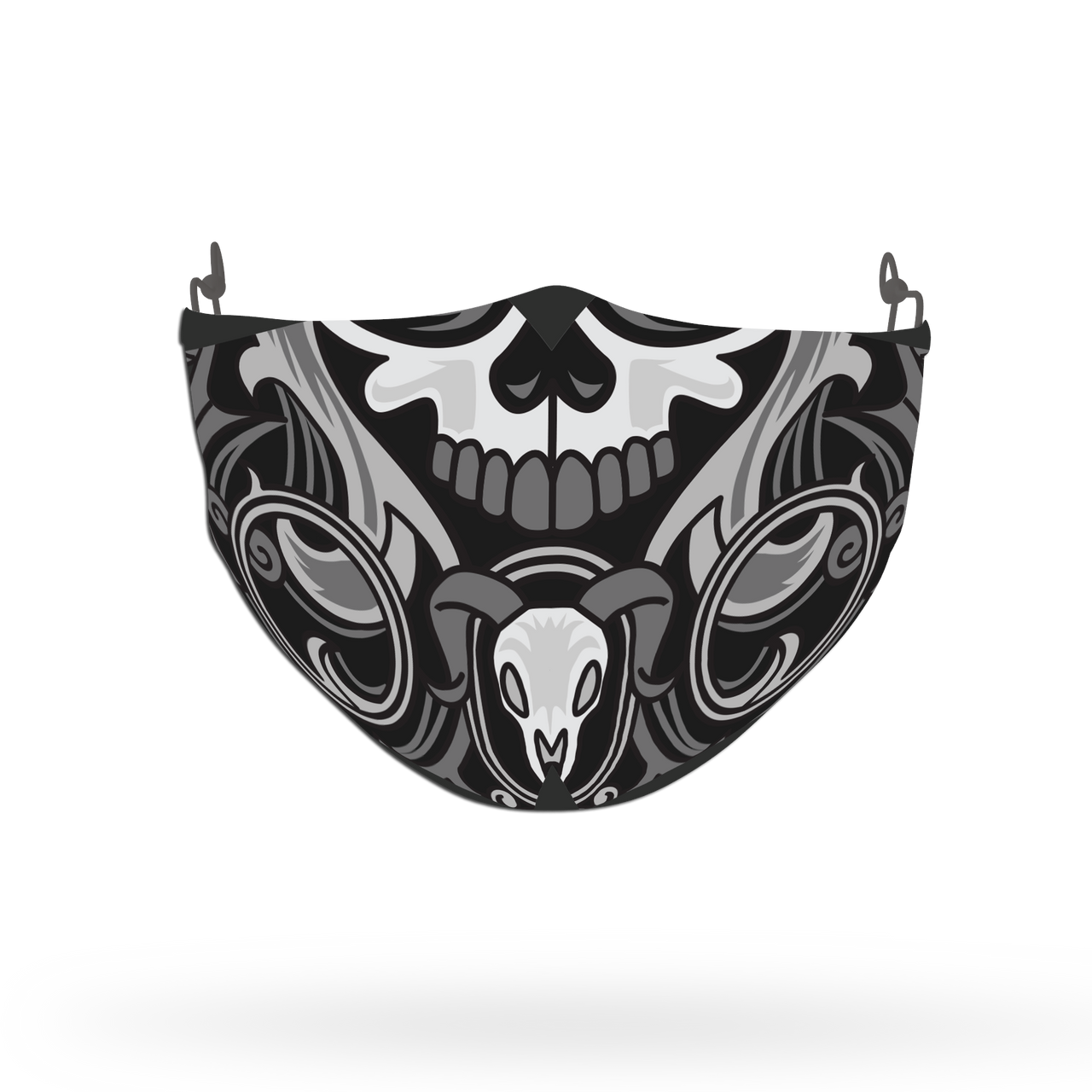 Skull Mouth Theme Face Covering Print 3 - Celebrity-Facemasks.com