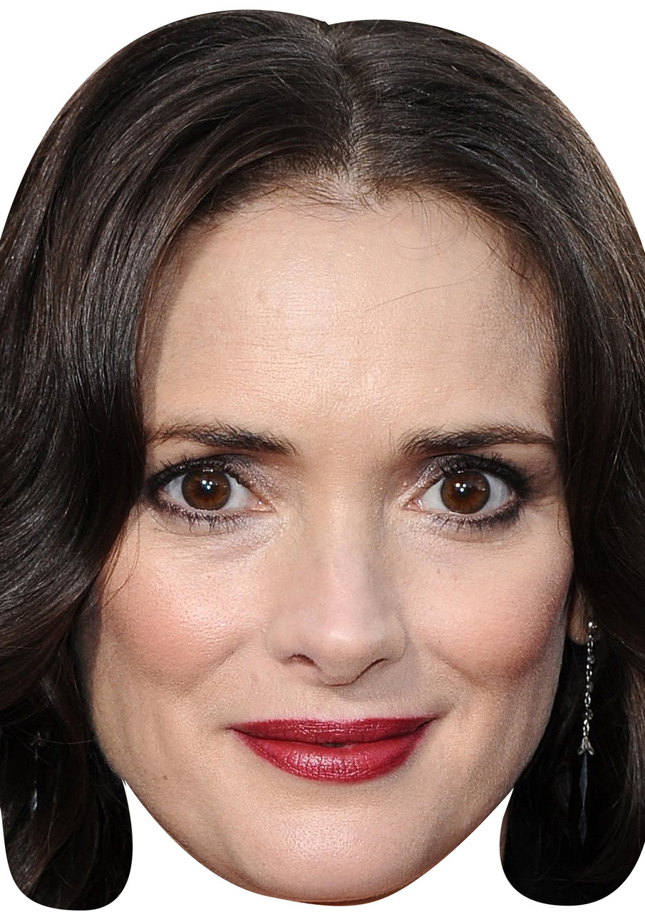 Winona ryder tv movie star celebrity face mask Fancy Dress Face Mask ...