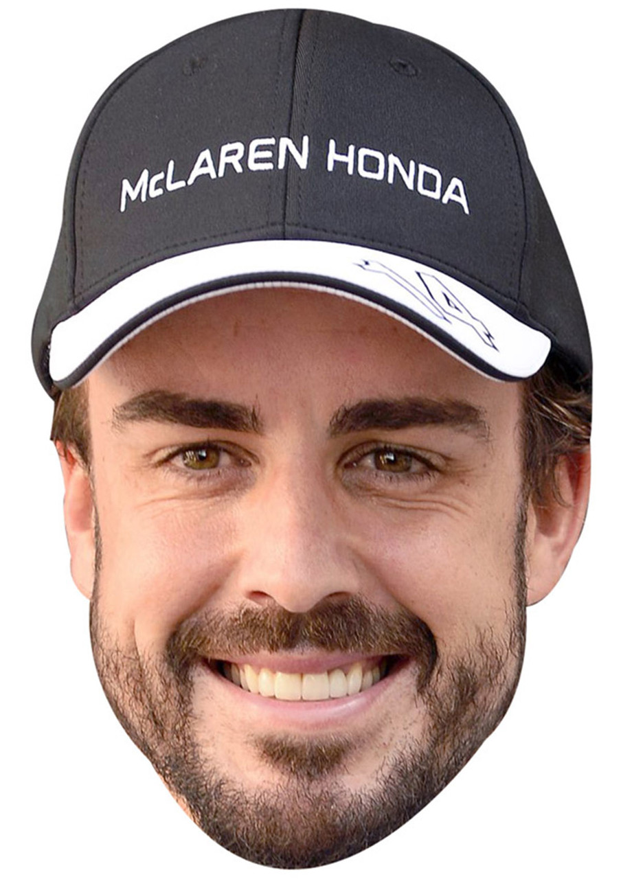 FERNANDO ALONSO CAP 01 JB - Formula 1 Driver Fancy Dress Cardboard ...
