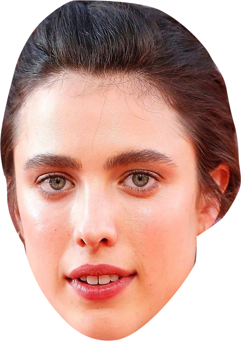 Margaret Qualley Netflix MAID Celebrity Fancy Dress Cardboard face mask ...