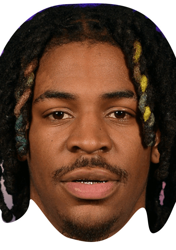 Ja Morant - Basketball Star Fancy Dress Cardboard Celebrity Face Mask ...