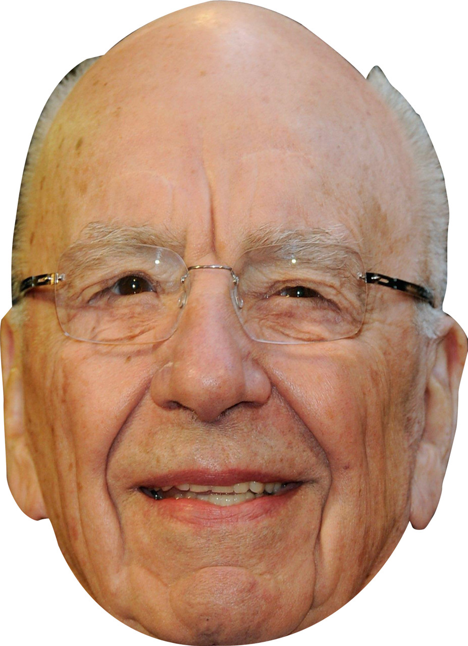 Rupert murdoch celebrity party face fancy dress - Celebrity-Facemasks.com