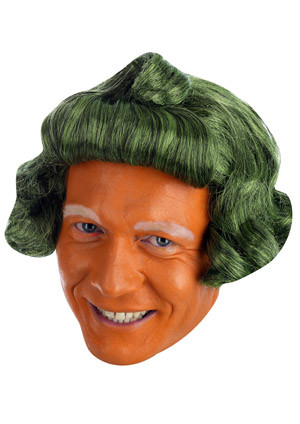 Oompa Loompa Face Mask UK | Fancy Dress Party Mask | Celebrity Party Mask