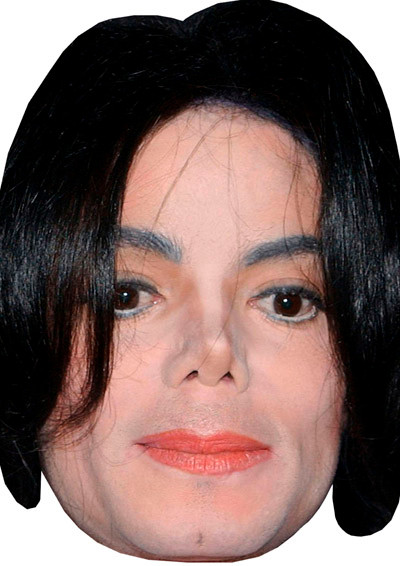 Michael Jackson celebrity Party Face Fancy Dress - Celebrity-Facemasks.com